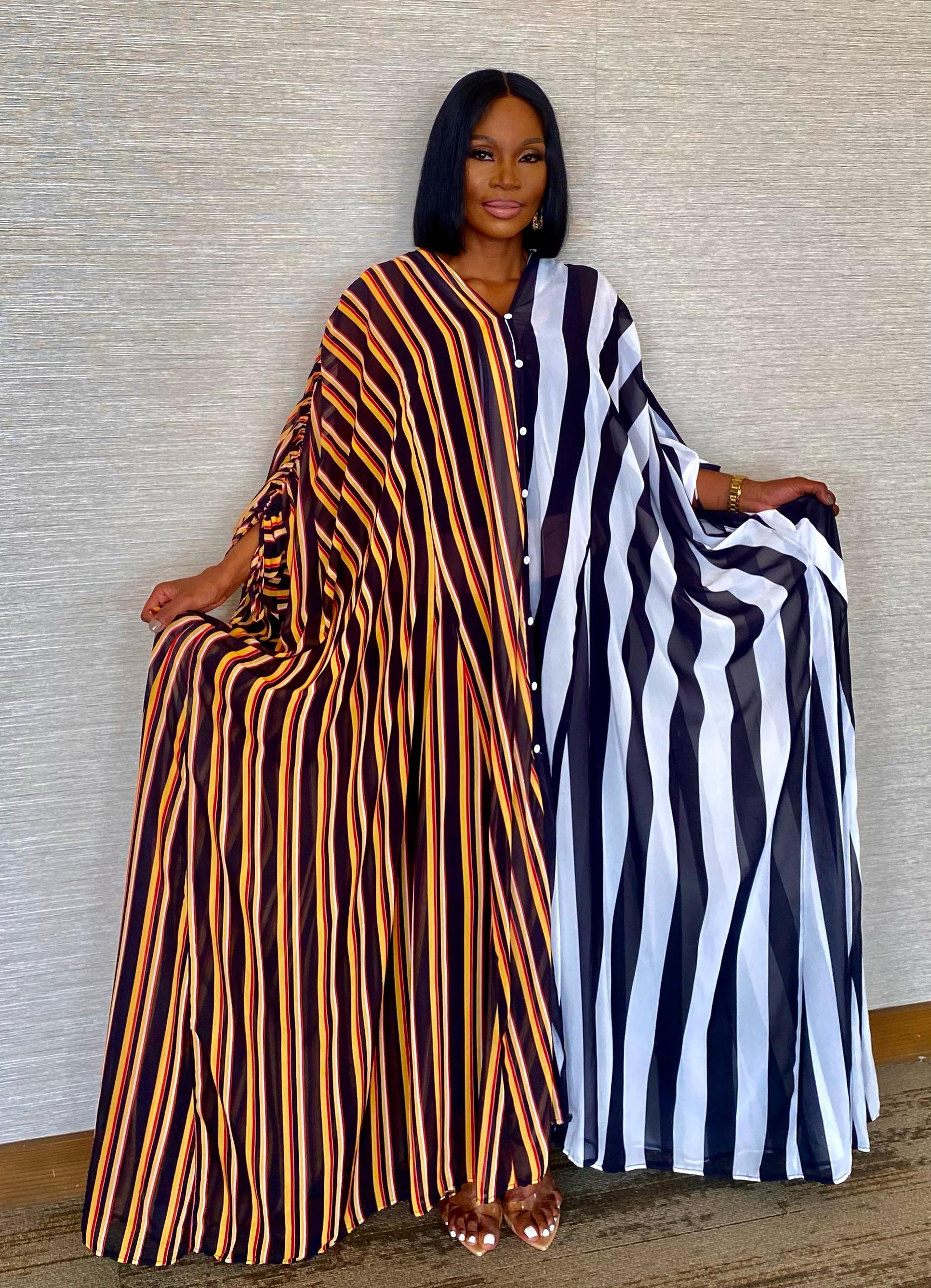 Tunu Two-tone Maxi Dress/Cover-up – Shopfour2nine